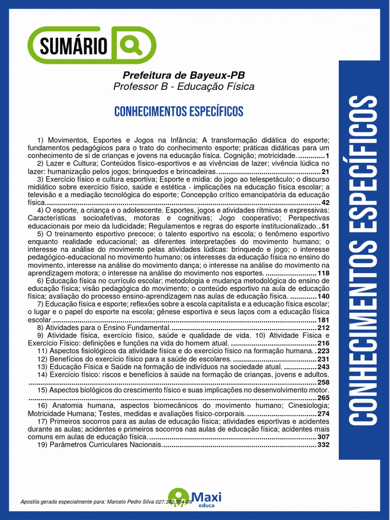 03 Apostila Versao Digital Conhecimentos Especificos 027.302.504!09!1628779348 | PDF | Pedagogia ...