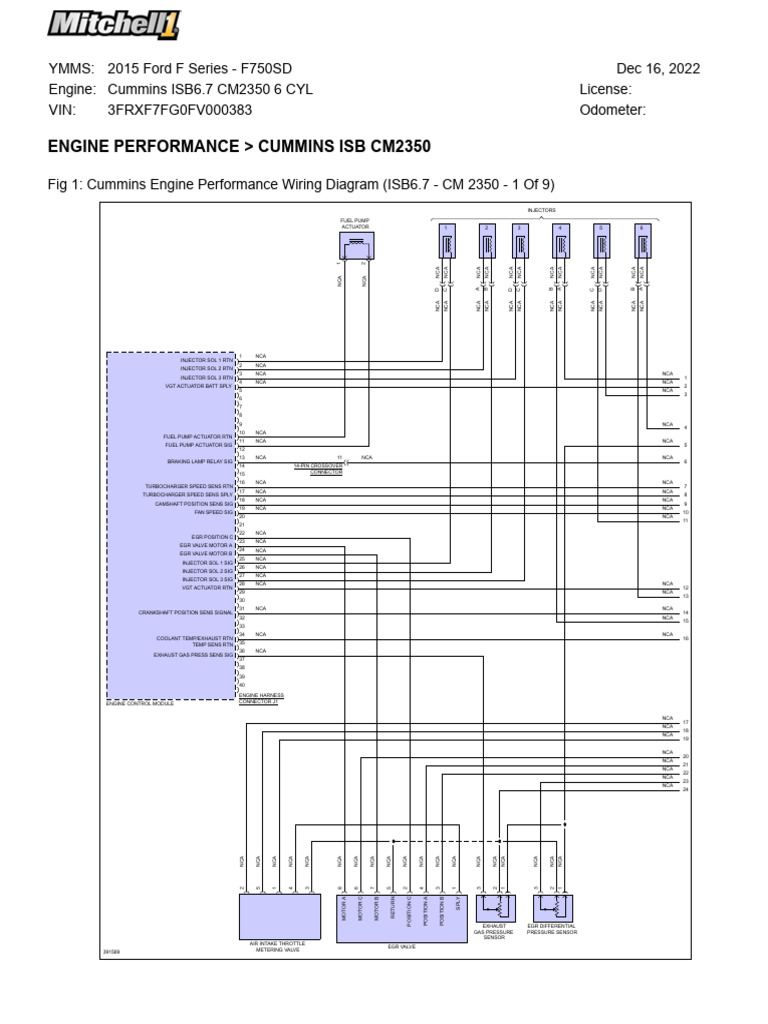 2015 ISB6.7 CM2350 Eng. Perf. Wiring | PDF | Engines | Internal ...
