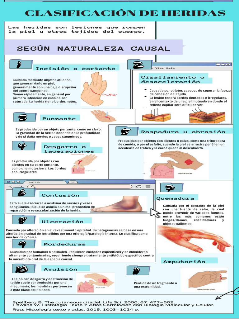 Clasificación de Heridas PT 1 | Descargar gratis PDF | Herida | Infección