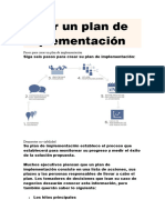 Guía para un Plan de Implementación | PDF | Planificación estratégica