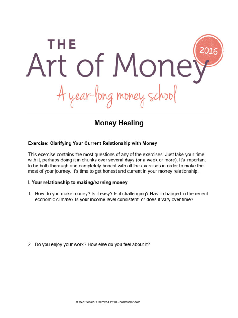 Art of Money Aom-2016-Healing-Fillable-Revised | PDF | Loans | Economies