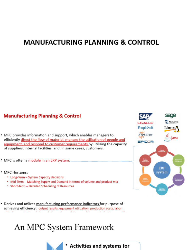 CH 02 - Manufacturing Planning and Control | PDF | Performance ...