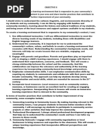 TRF Objectives 6 10 | PDF | Teachers | Teaching Method