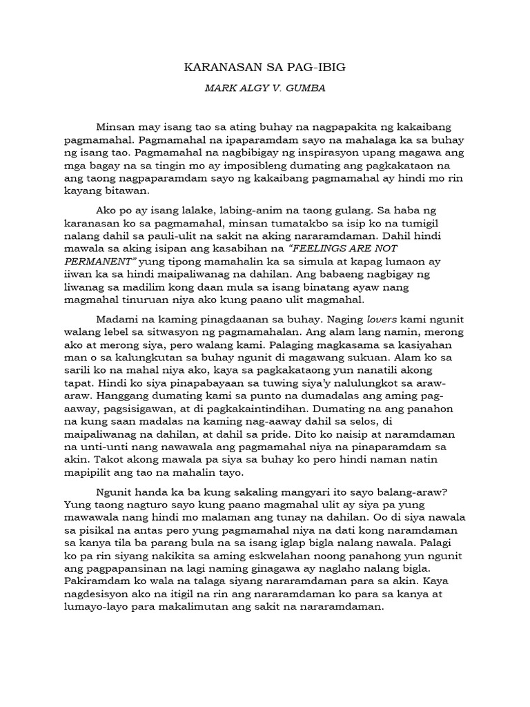 Karanasan Sa Pag | PDF