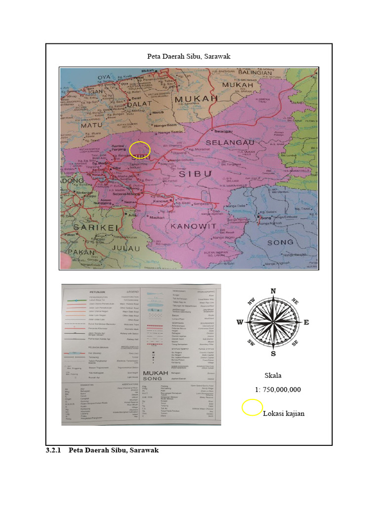 Peta Daerah Sibu 1 | PDF