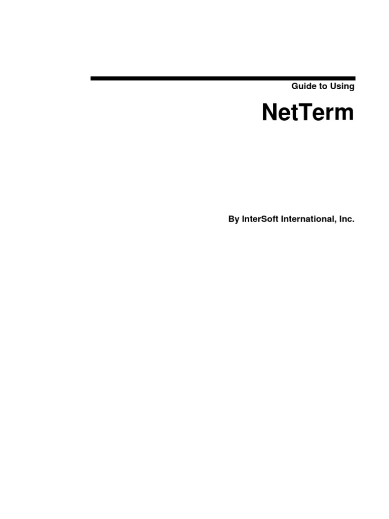 Net Term | PDF | Command Line Interface | File Transfer Protocol