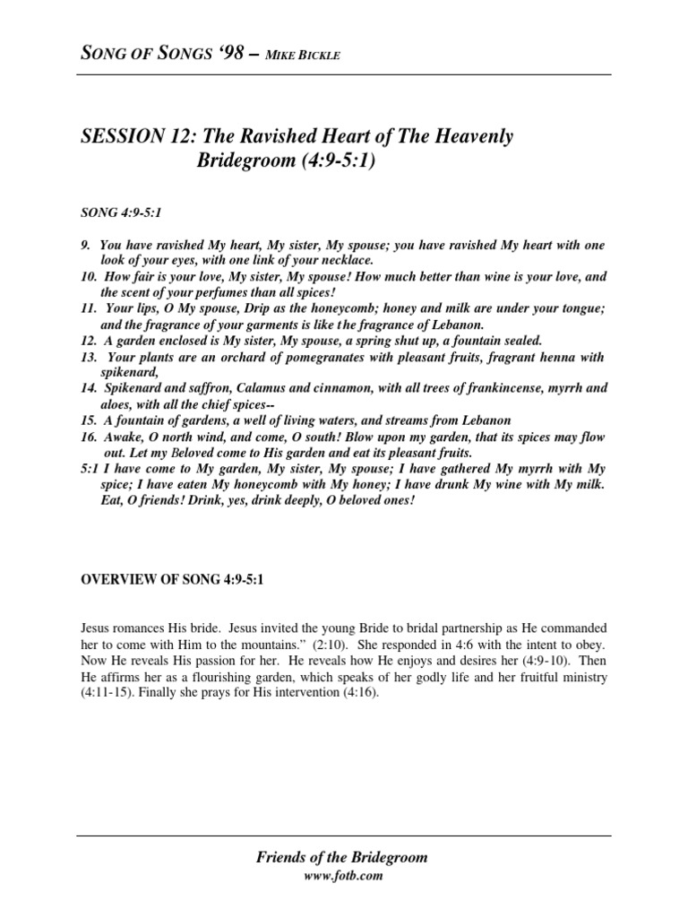 Sos Notes Session 12 | PDF | Jesus | God