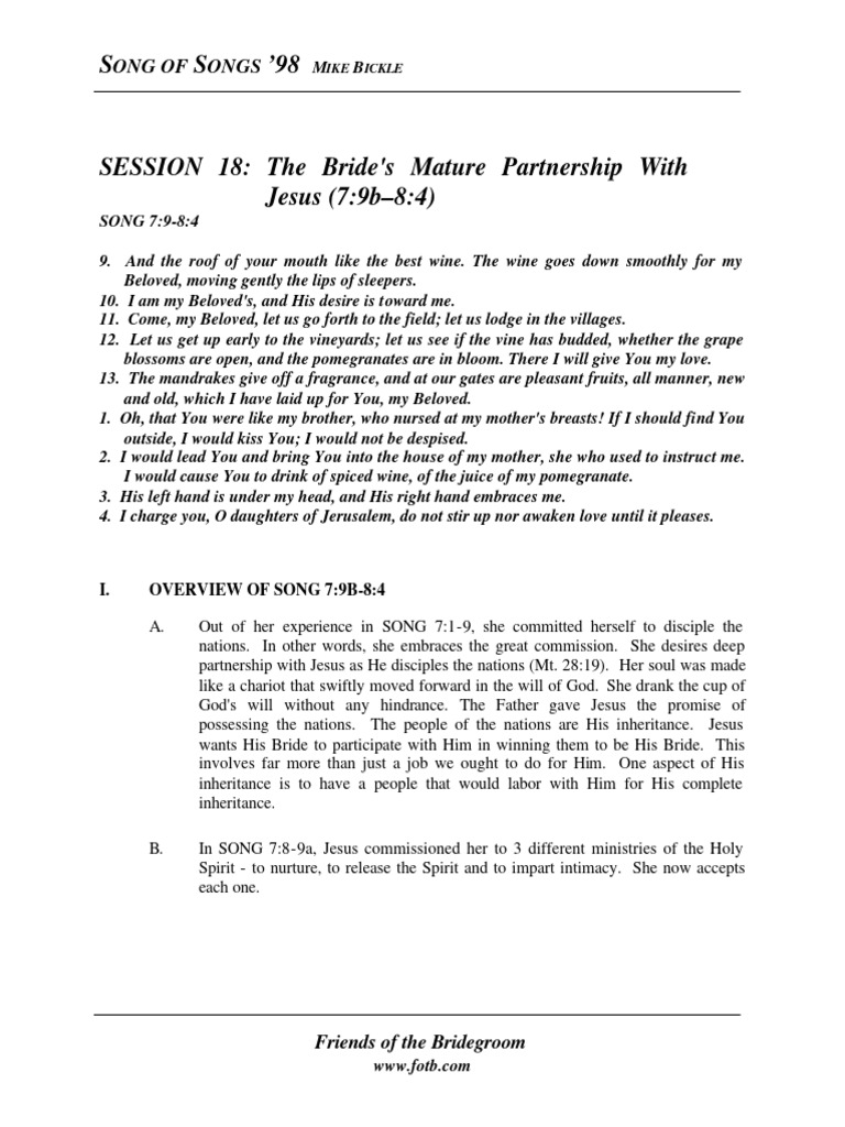 Sos Notes Session 18 | PDF | Jesus | Intercession