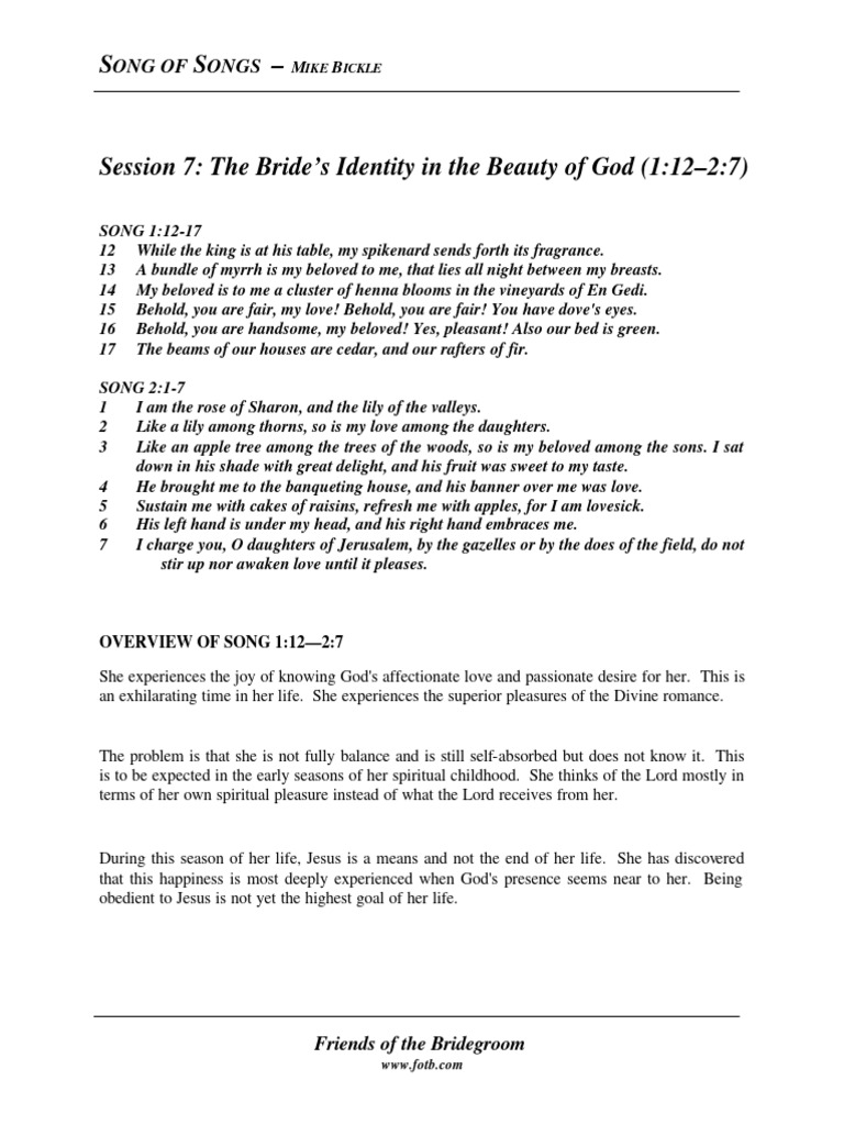 Sos Notes Session 07 | PDF | Jesus | God