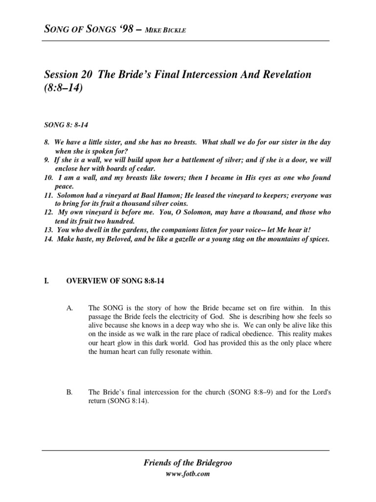 Sos Notes Session 20 | PDF | Revelation | Jesus