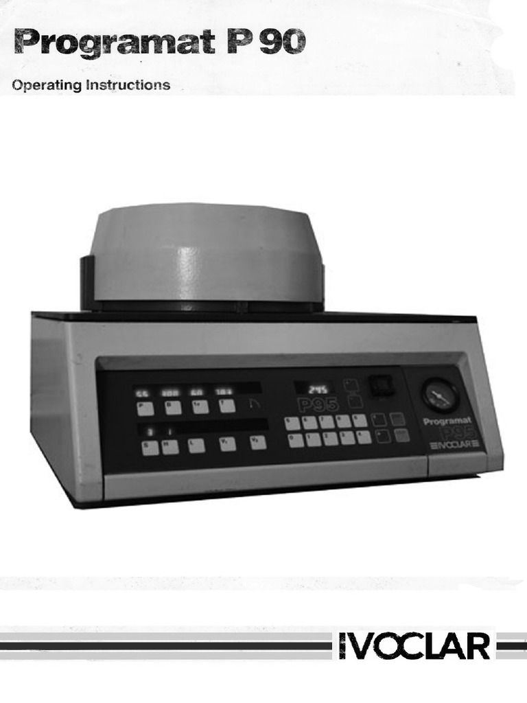 Ivoclar Programat p90 Operating Instructions | PDF