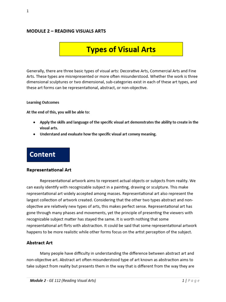 Module-2-RVA | PDF | Abstract Art | Composition (Visual Arts)