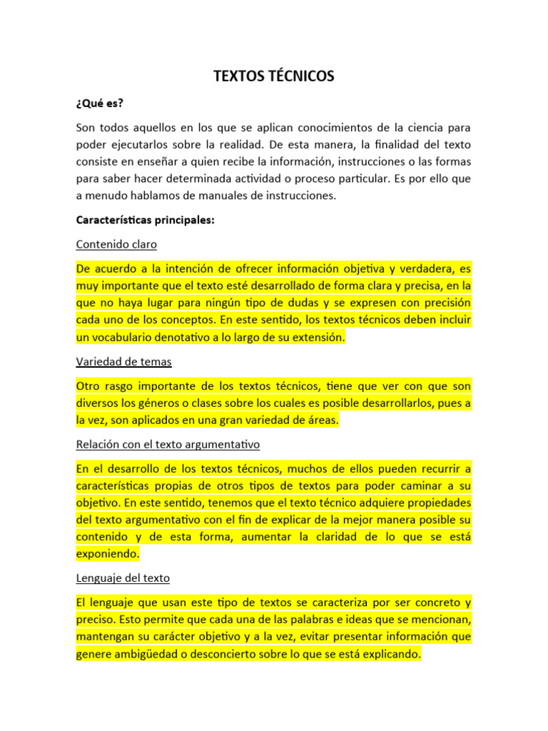 TEXTOS TÉCNICOS | PDF | Información | Razonamiento inductivo