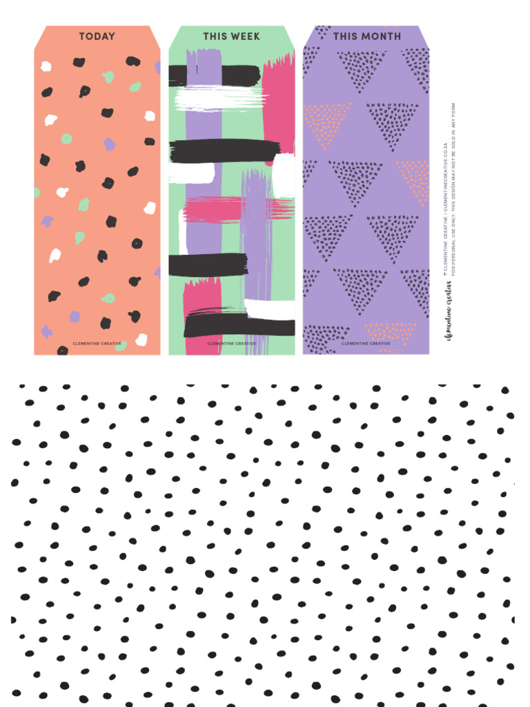 Printable Planner Top Tab Dividers Free | PDF