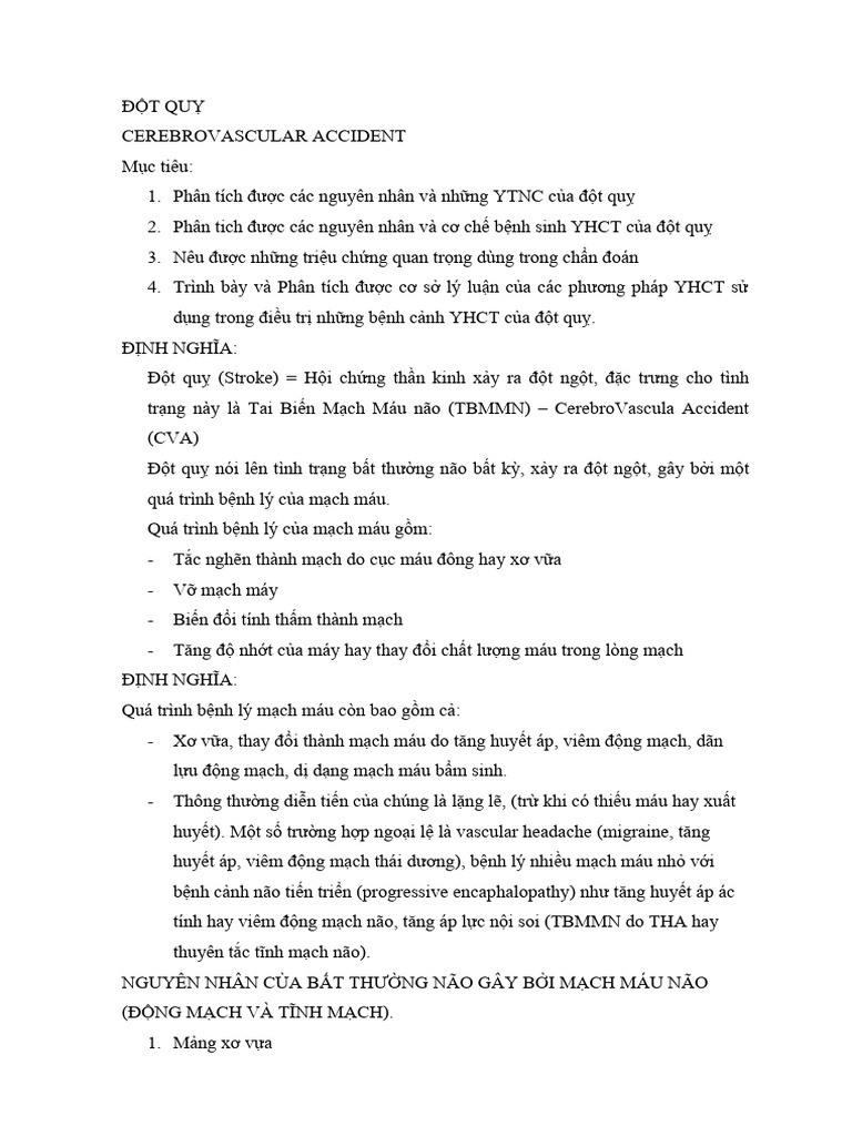 Stroke - GS Hieu | PDF