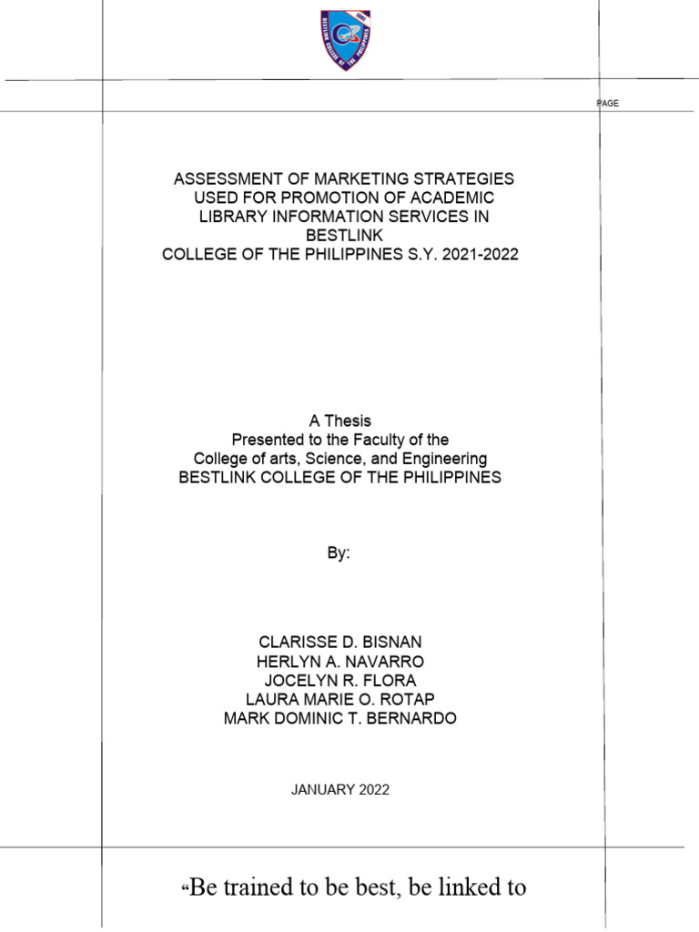 Thesis | PDF | Libraries | Marketing
