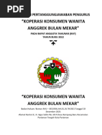 Contoh Laporan RAT Koperasi | PDF | Karier & Perkembangan