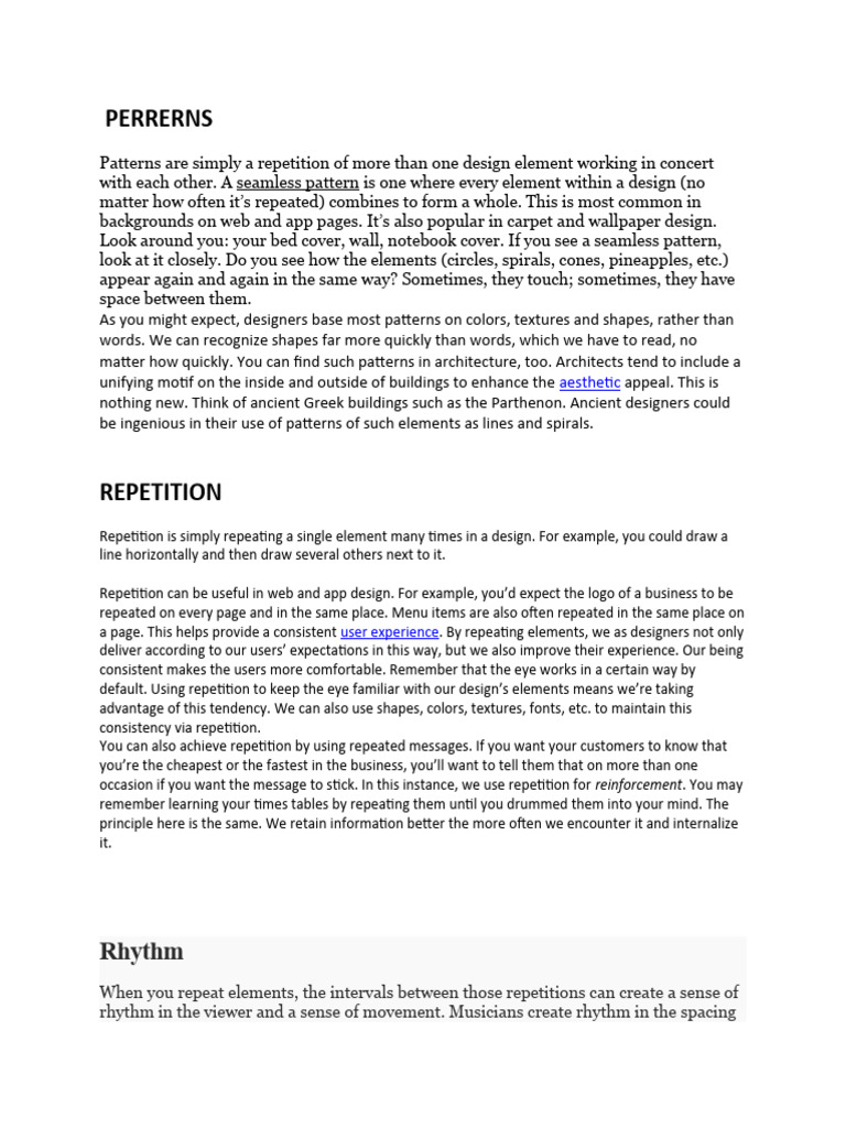 Reporting | Download Free PDF | Pattern | Rhythm