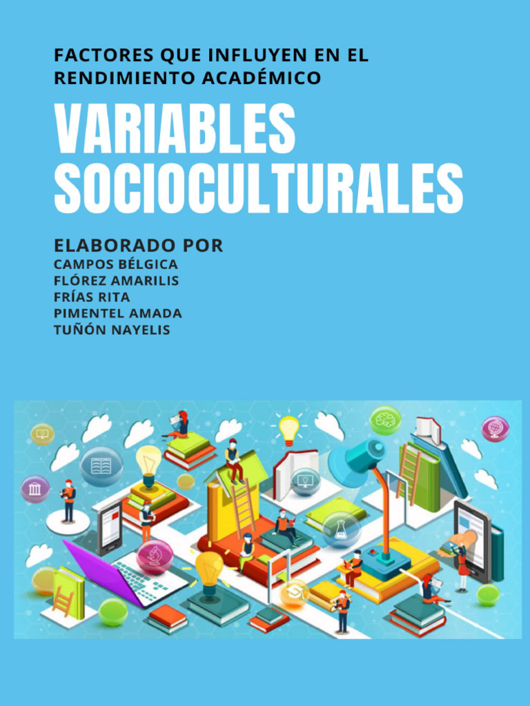 Variables socioculturales | PDF | Aprendizaje | Familia
