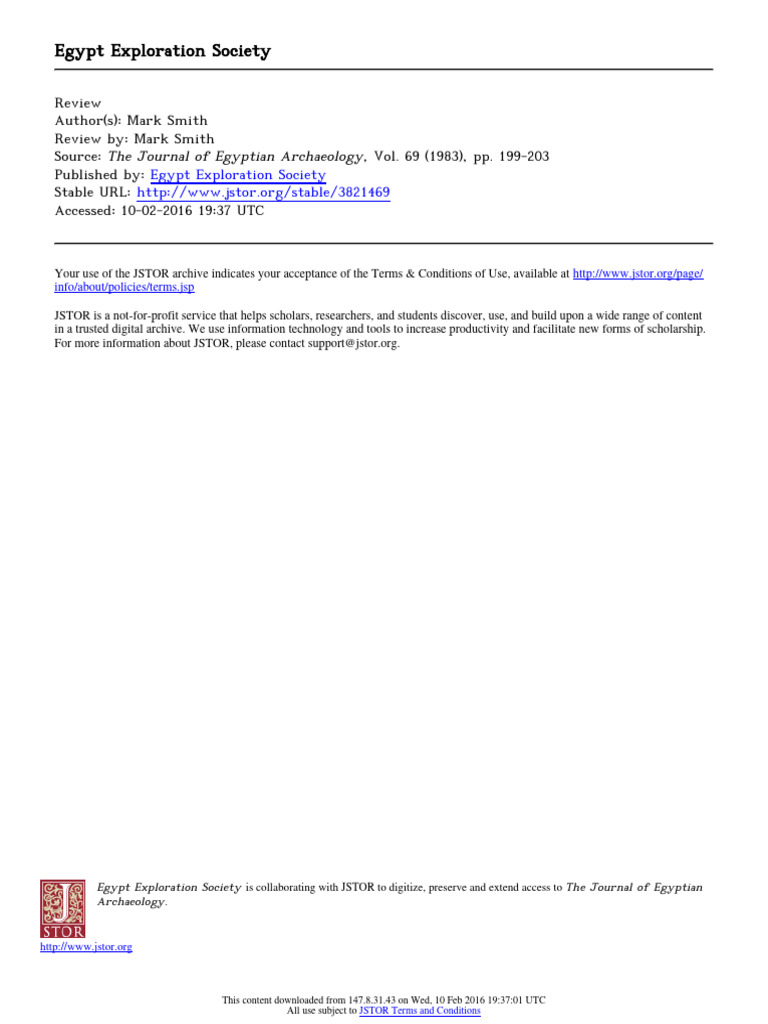 Egypt Exploration Society | PDF | Ancient Egypt