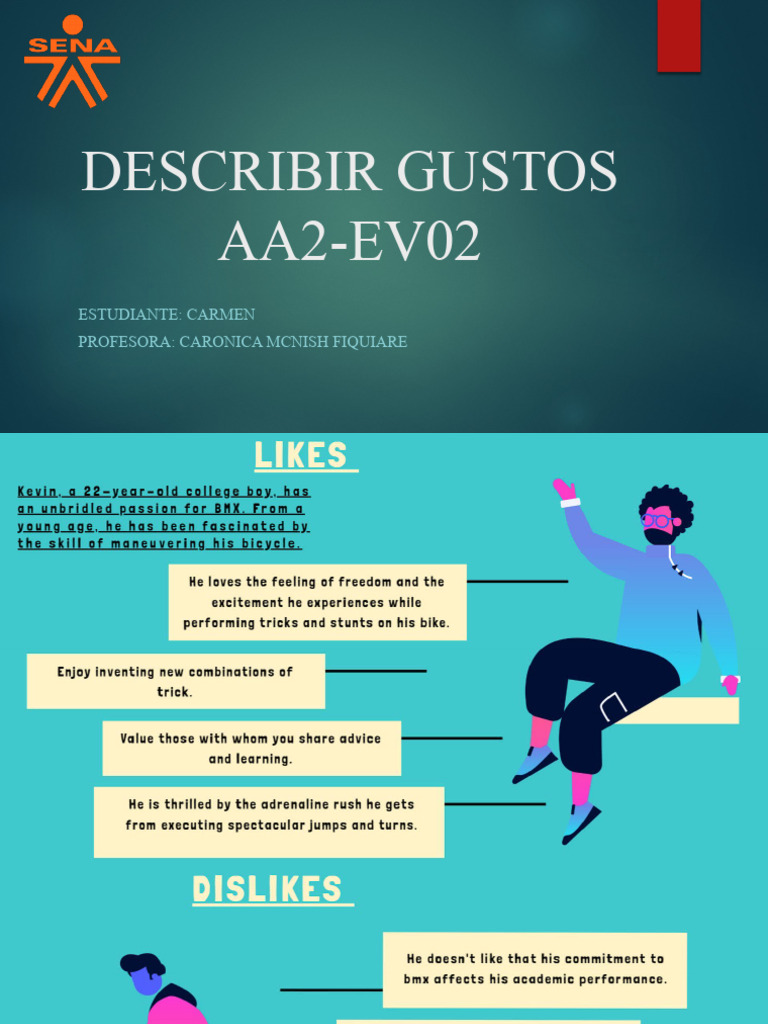 Describir Gustos Aa2-Ev02 - Carmen | PDF