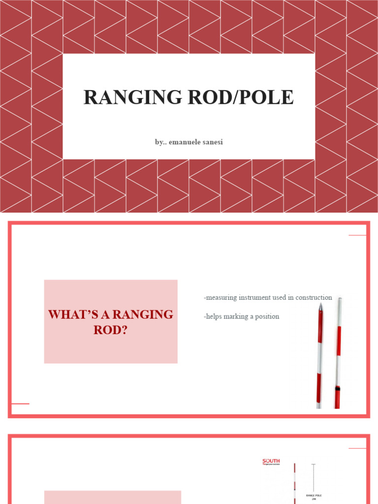 Geography Presentation Ranging Rods | PDF | Surveying