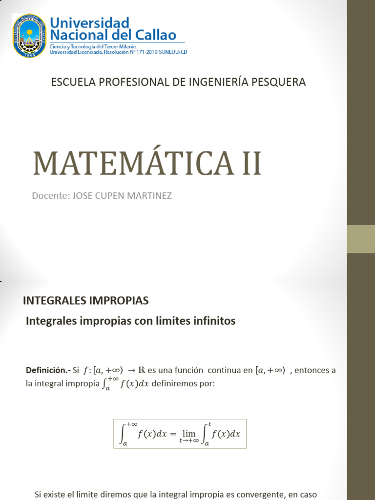 Matemática Ii | PDF | Límite (Matemáticas) | Integral