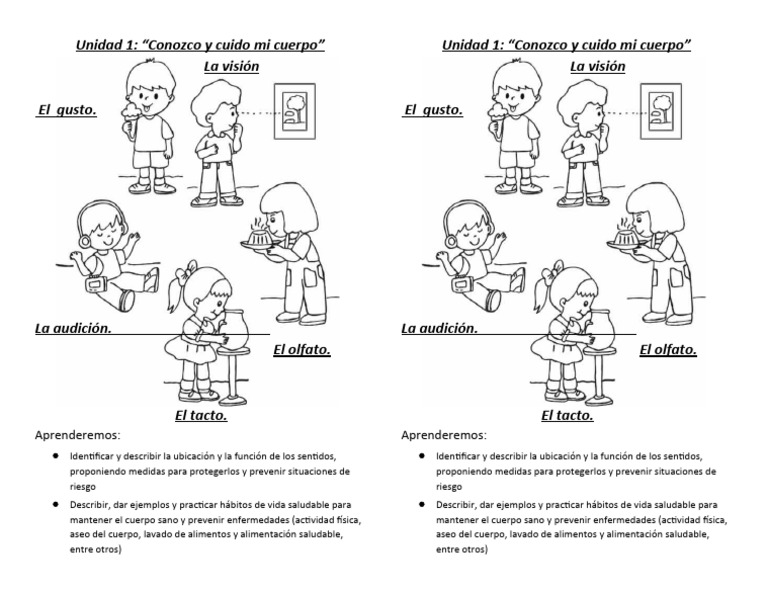 Unidad 1 Conozco y Cuido Mi Cuerpo Portada | PDF Unidad 1 Conozco y Cuido Mi Cuerpo Portada | PDF