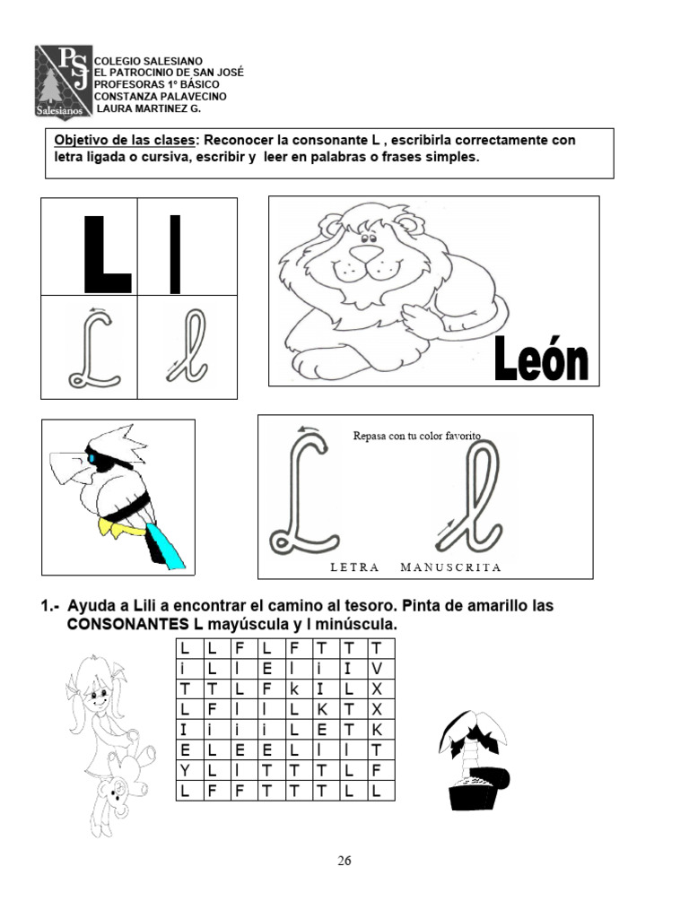 Letra L | PDF | Lingüística | Escritura