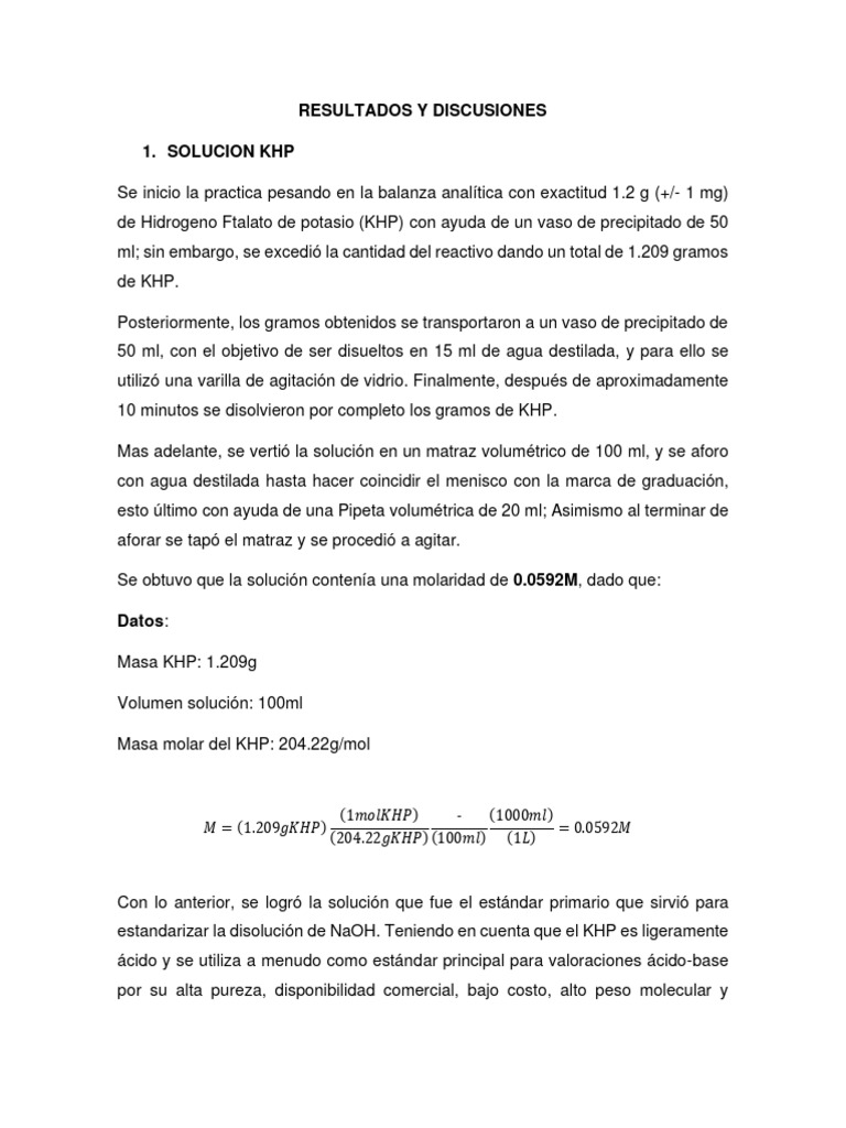 Ryd Practica 2 Parte Karla | PDF | Valoración | Química