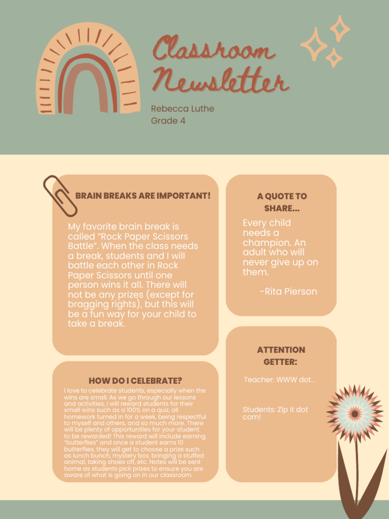 Classroom Management Plan 1 | PDF | Learning | Behavior Modification