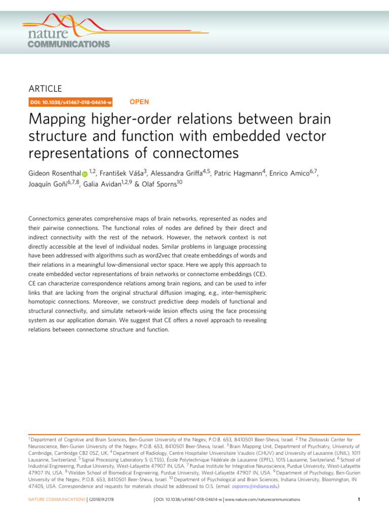 Mapping Higher-Order Relations Between Brain Structure and Function With Embedded Vector ...