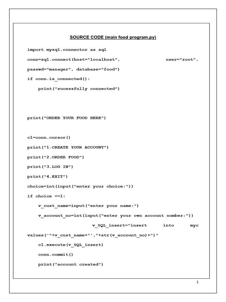 Food Processing Management System | PDF | Computer Hardware | Computer ...