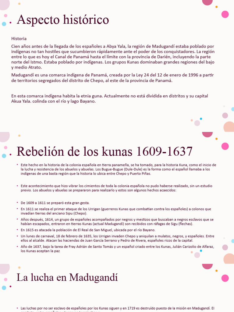 Antecedentes Históricos de La Comarca Madugandí | PDF | Panamá ...