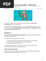 OSCE Checklist HINTS Exam | PDF | Self-Improvement