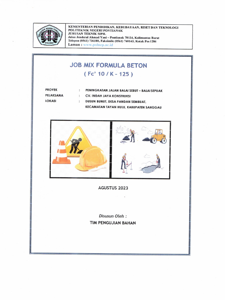 JMF Atau JMD FC 10 & K125 Paket Balai Sebut 23 | PDF