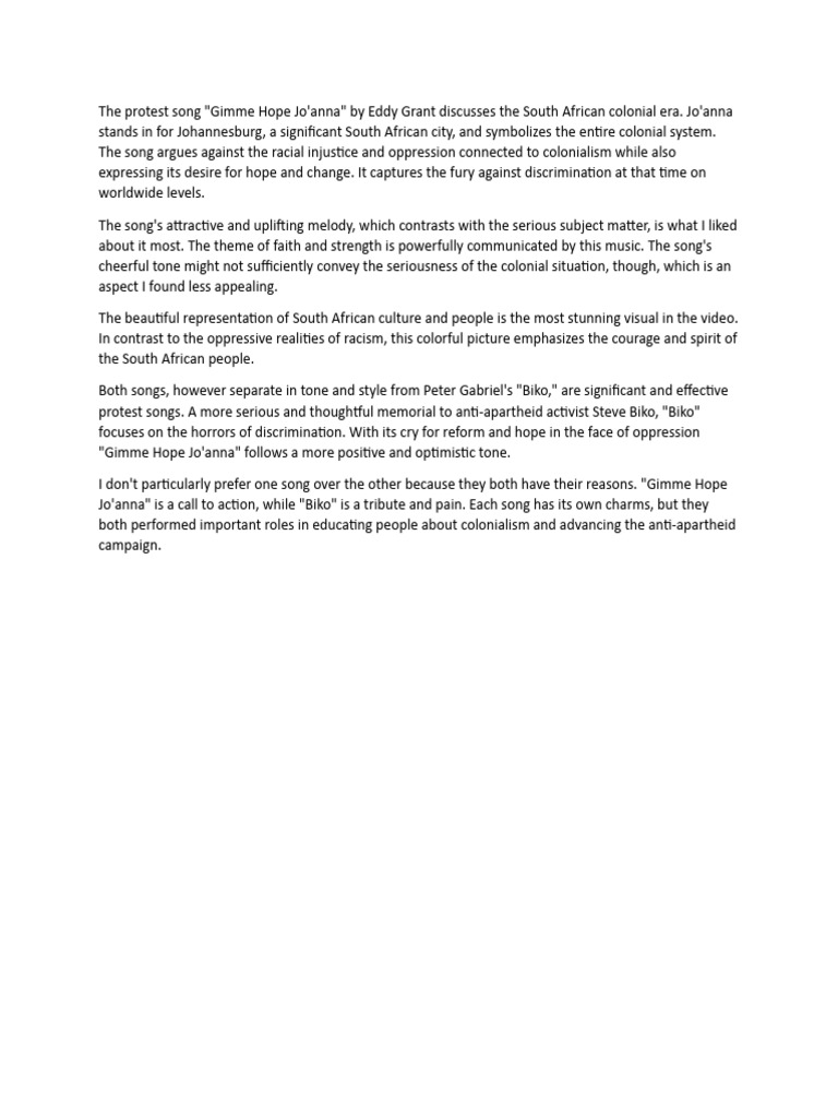 The Protest Song | PDF