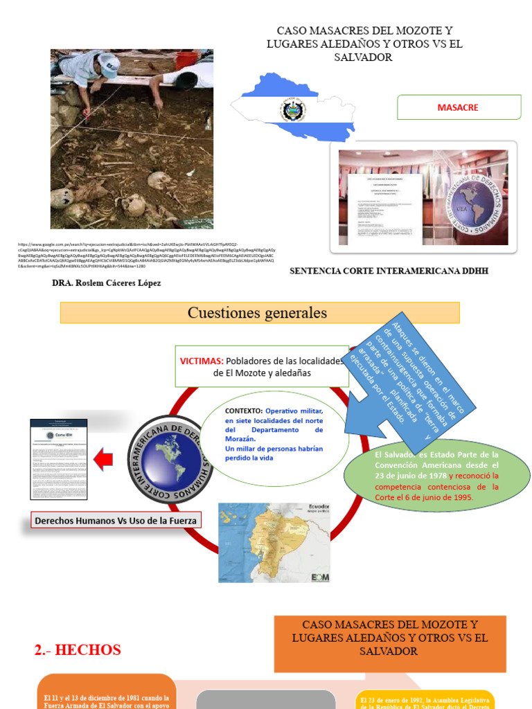 Caso Masacre de Mozote y Lugares Aledaños | PDF | Convenio europeo de derechos humanos | Violación