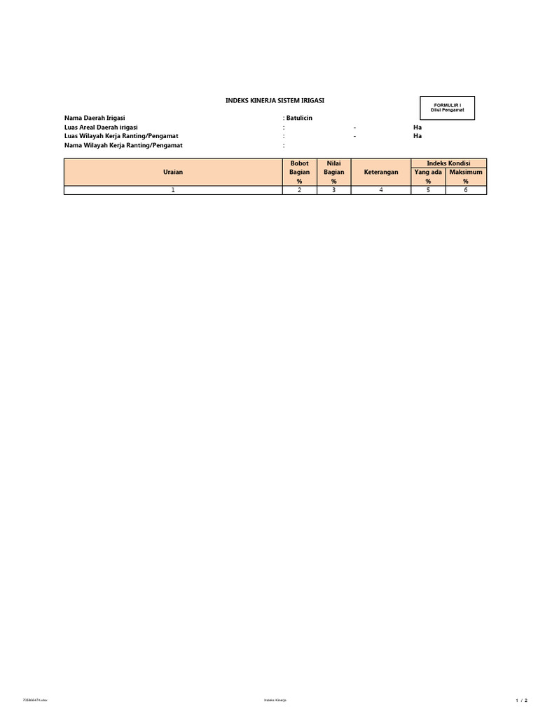 Latihan Indkes Kinerja P3A | PDF