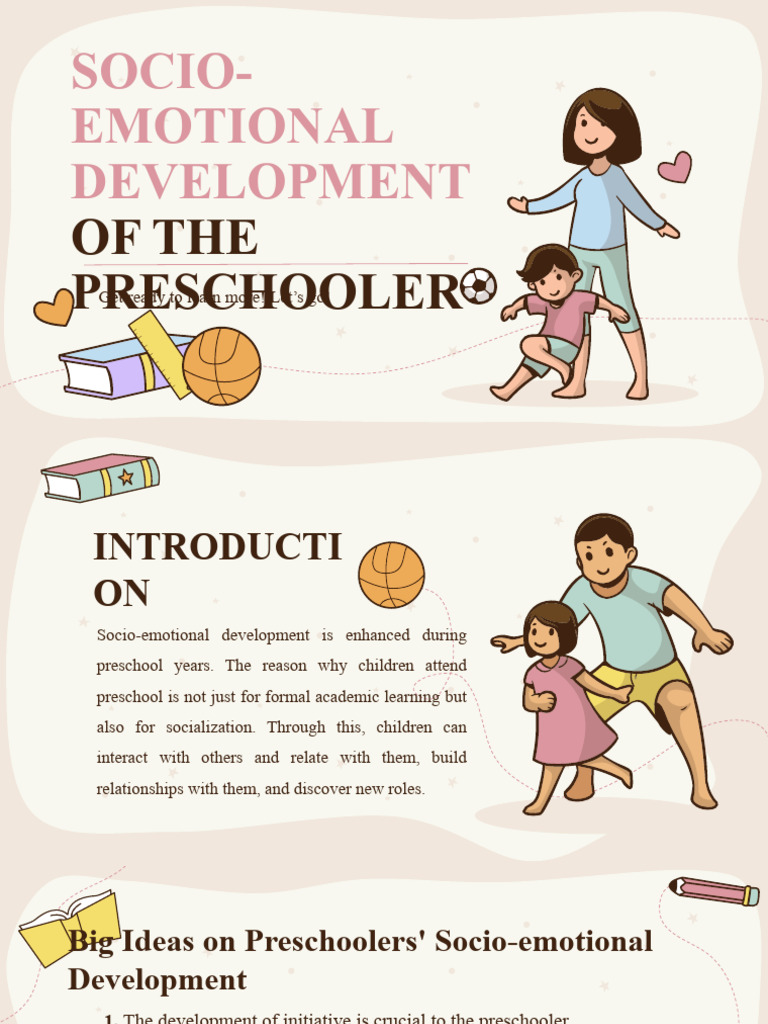 Preschoolers' Socio-Emotional Growth | PDF | Self Concept | Gender