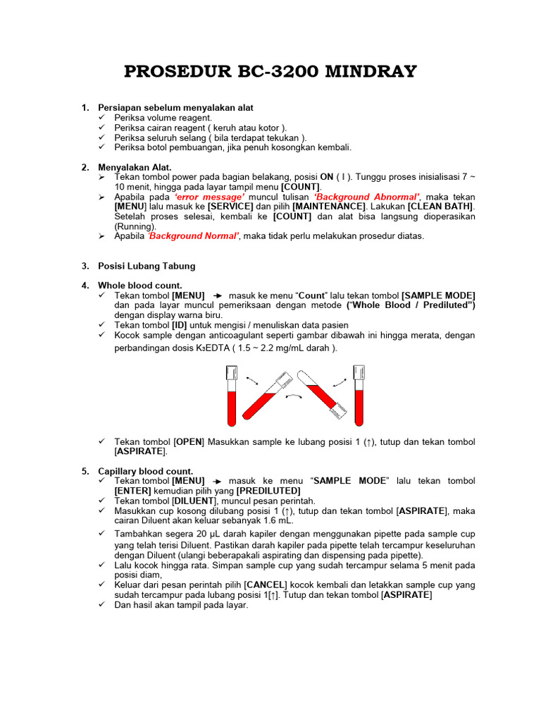 Sop BC3200 A | PDF | Kesehatan Holistik