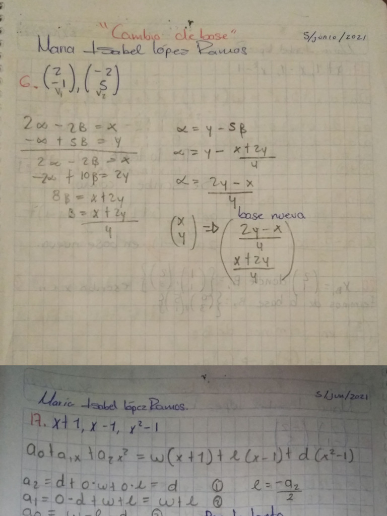 Cambio de Base | PDF Cambio de Base | PDF