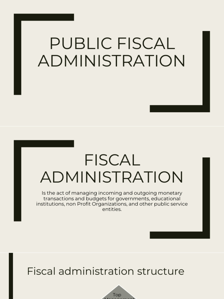 Public Fiscal Administration | PDF | Taxes | Infrastructure