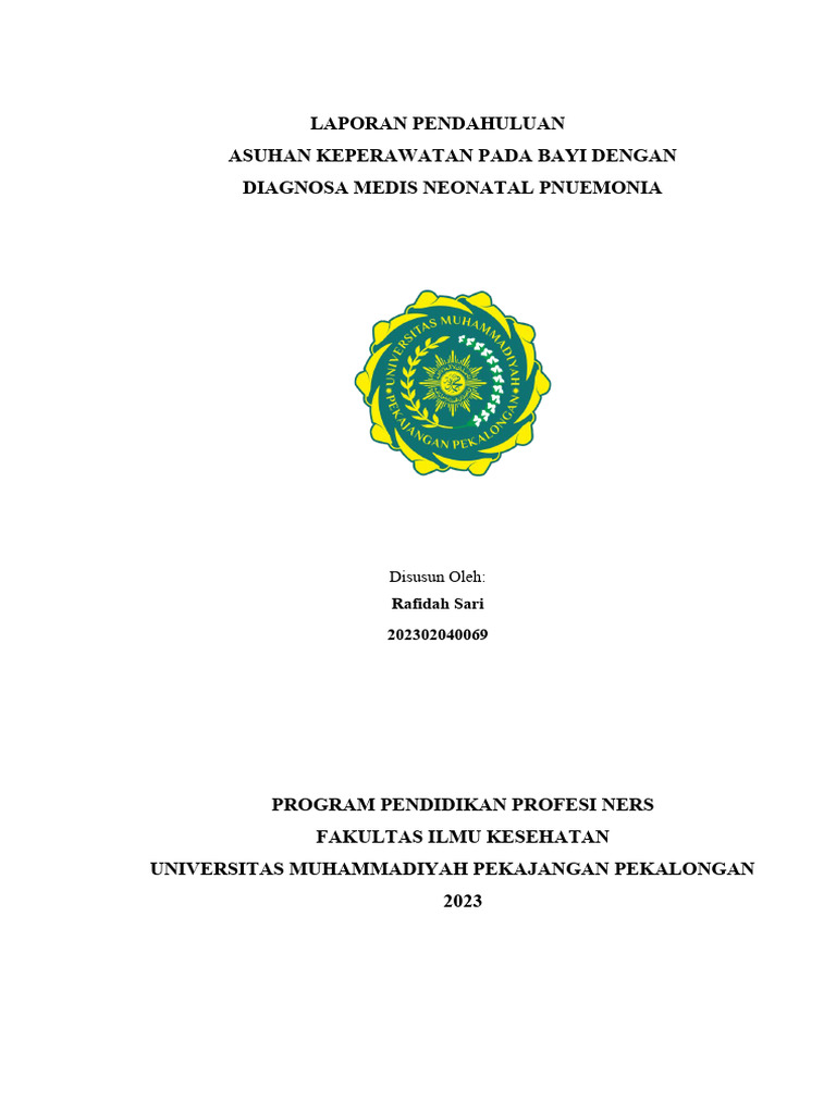 LP NEONATAL PNEUMONIA | PDF