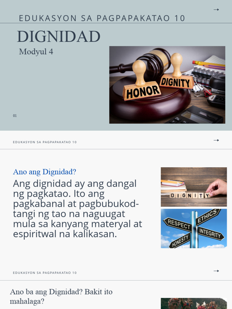 Modyul 4 - Dignidad 2 | PDF