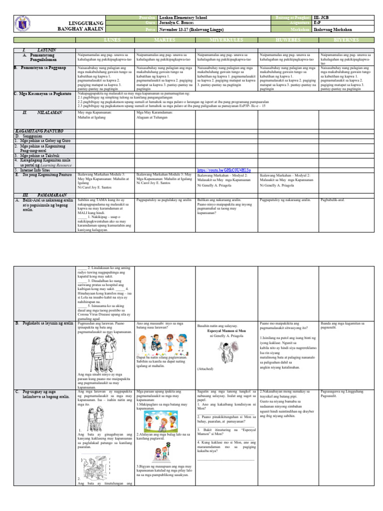 DLL EsP 3 Q2 W2 | PDF