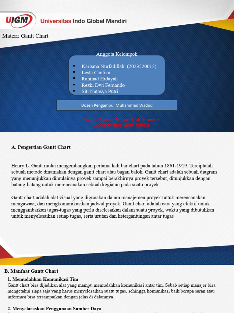 Kelompok 3 Gantt Chart | PDF
