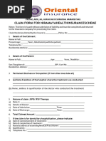 Existing ADNIC Reimbursement ClaimForm | PDF | Patient | Hospital