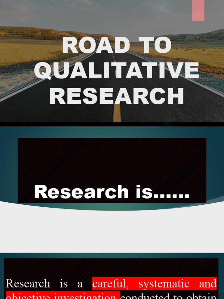 Qualitative Research Parts | PDF | Methodology | Cognitive Science
