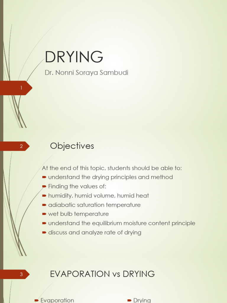 Drying | PDF | Humidity | Evaporation